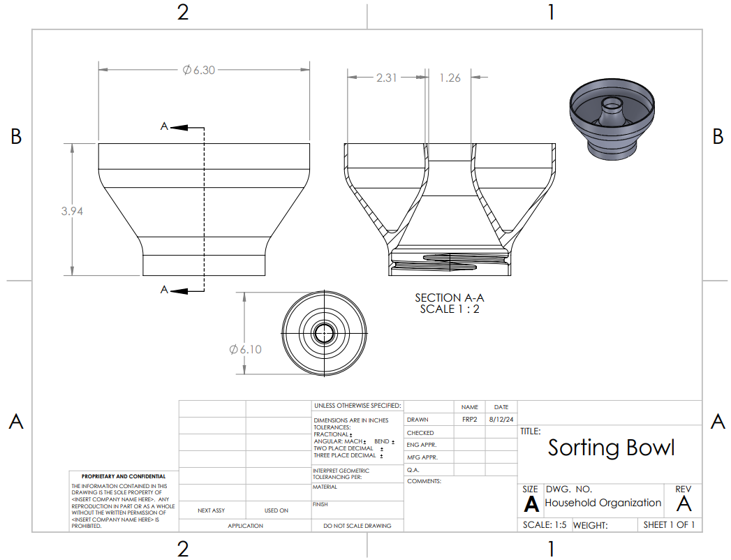 Widemouth Mason Jar Sorting Bowl by Yves Chaudron | Download free STL ...