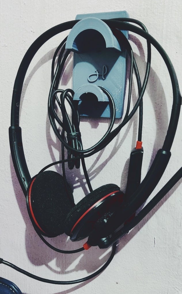 Headset Wall Mount by JAM35 | Download free STL model | Printables.com