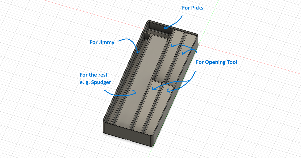 Gridfinity iFixit Opening Tool holder by gamer___r | Download free STL model | Printables.com