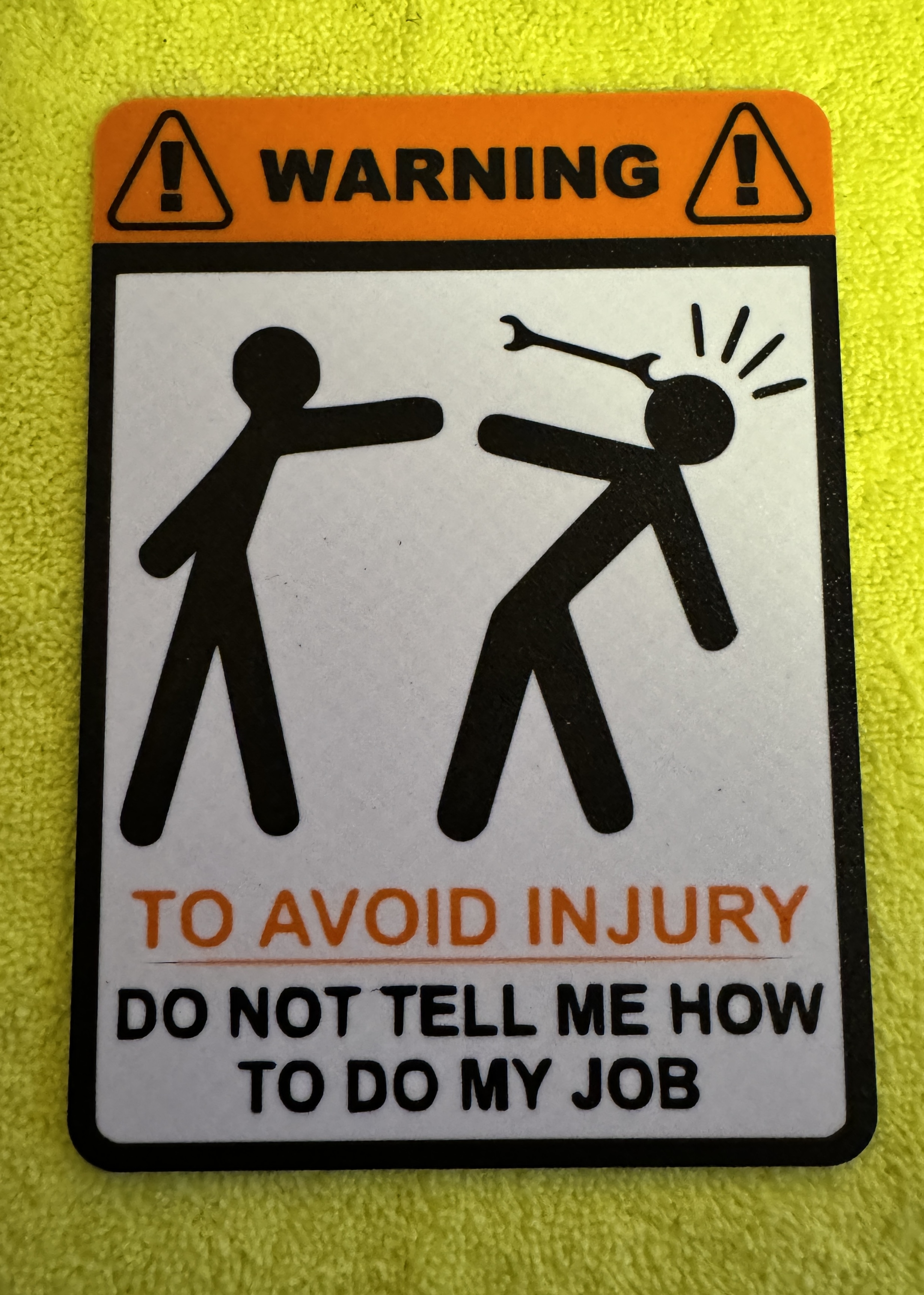 To Avoid Injury ("Safety Sign") by bonesupport | Download free STL ...