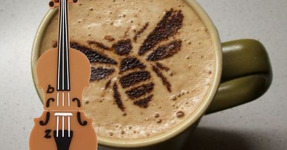 BEE - coffee stencil by Mgr. Pavel Krist | Download free STL model ...