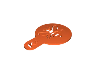 BEE - coffee stencil by Mgr. Pavel Krist | Download free STL model ...