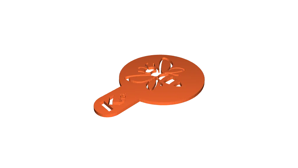 BEE - coffee stencil by Mgr. Pavel Krist | Download free STL model ...