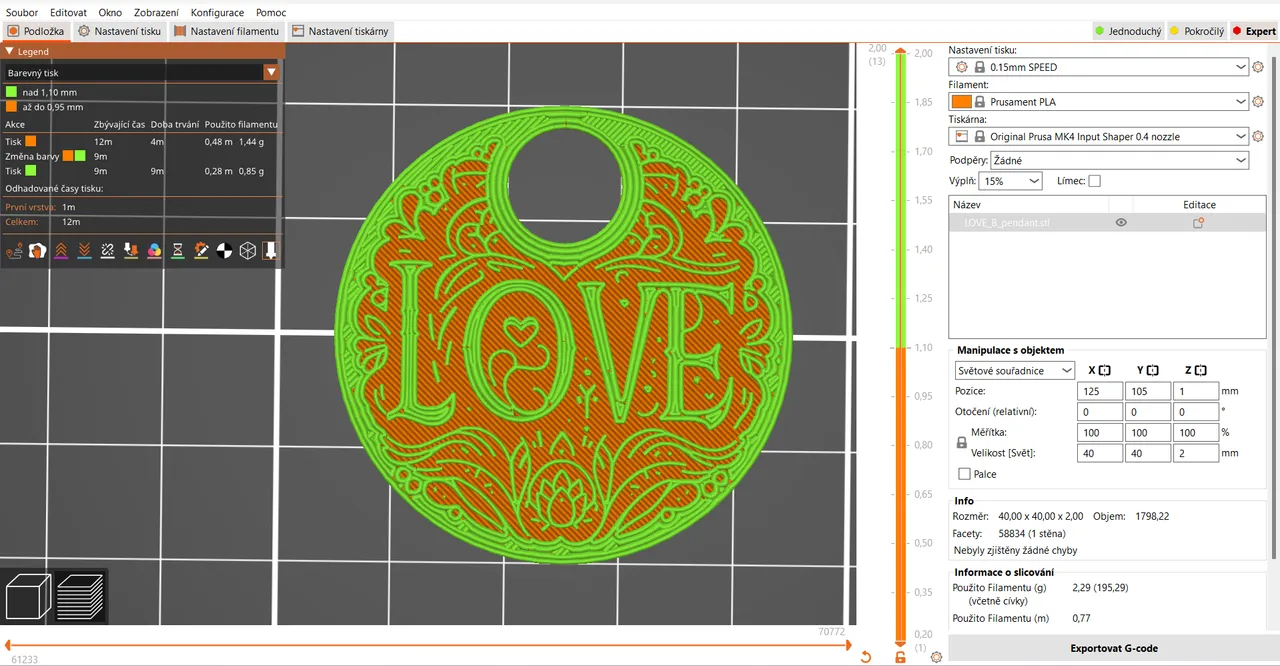 Inscription: LOVE by Nina Máčová | Download free STL model | Printables.com