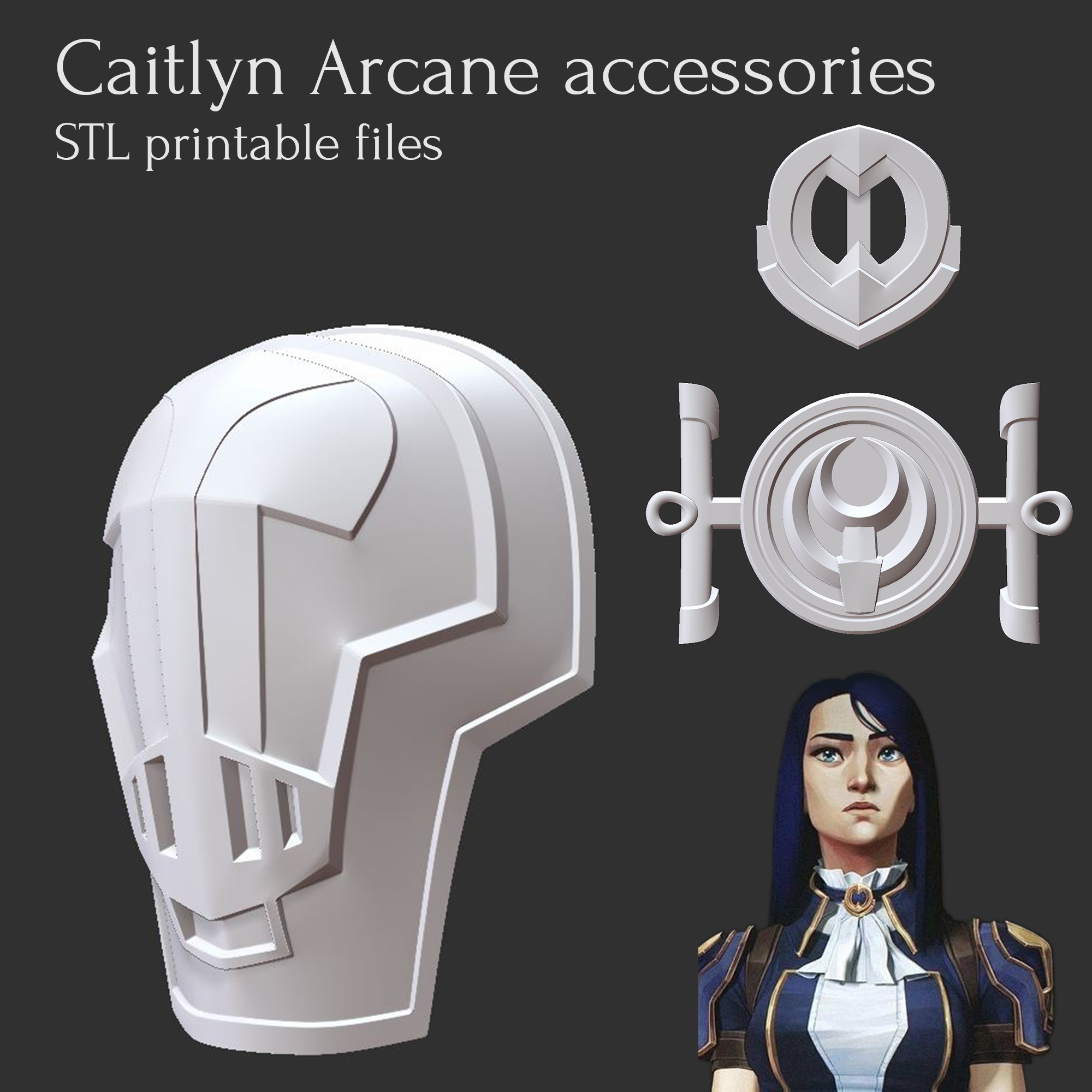 ARCANE CAITLYN COSPLAY by studio 285 | Download free STL model ...