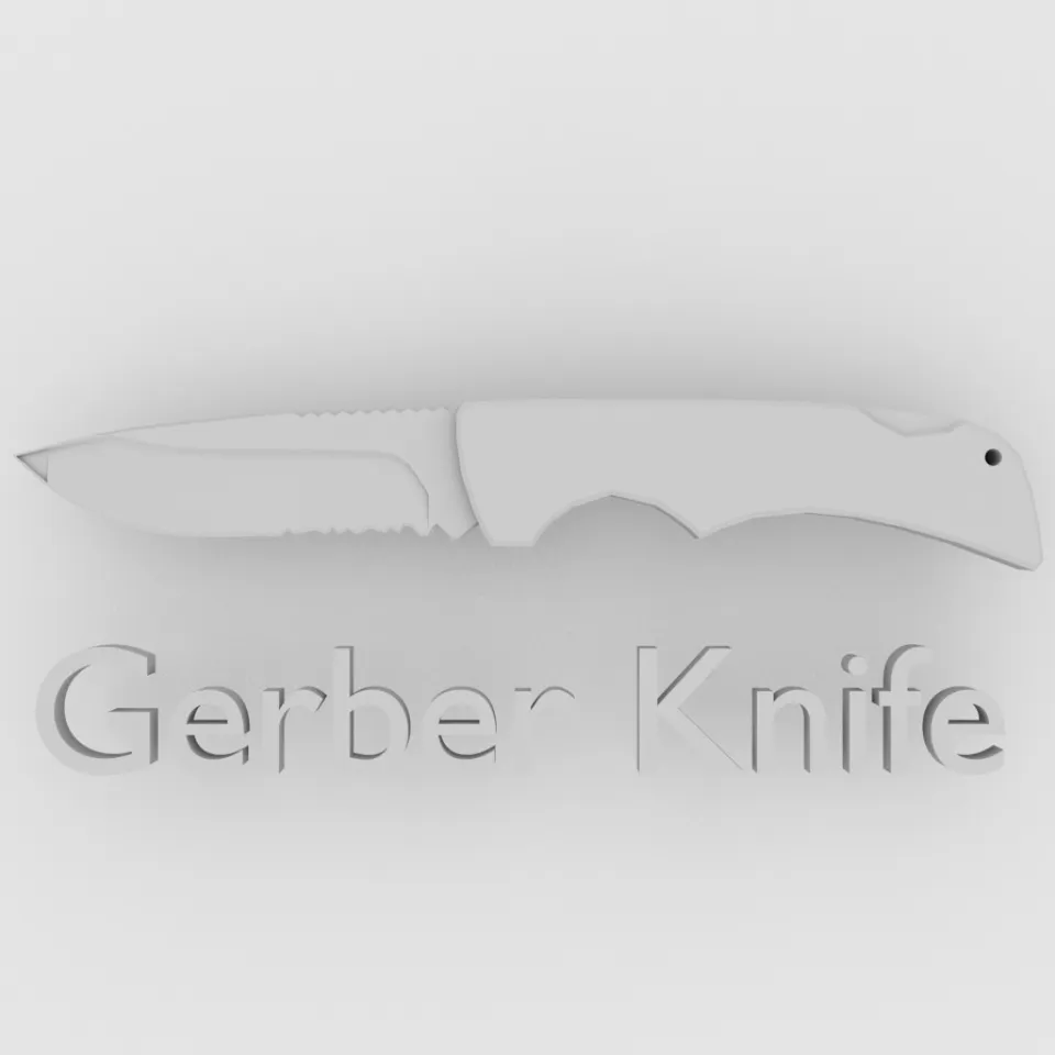 Gerber Survival Knife by Books | Download free STL model | Printables.com