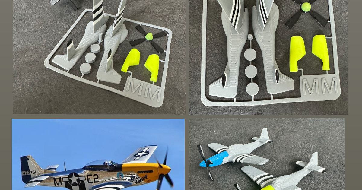 P-51 Mustang kit card by MM | Download free STL model | Printables.com