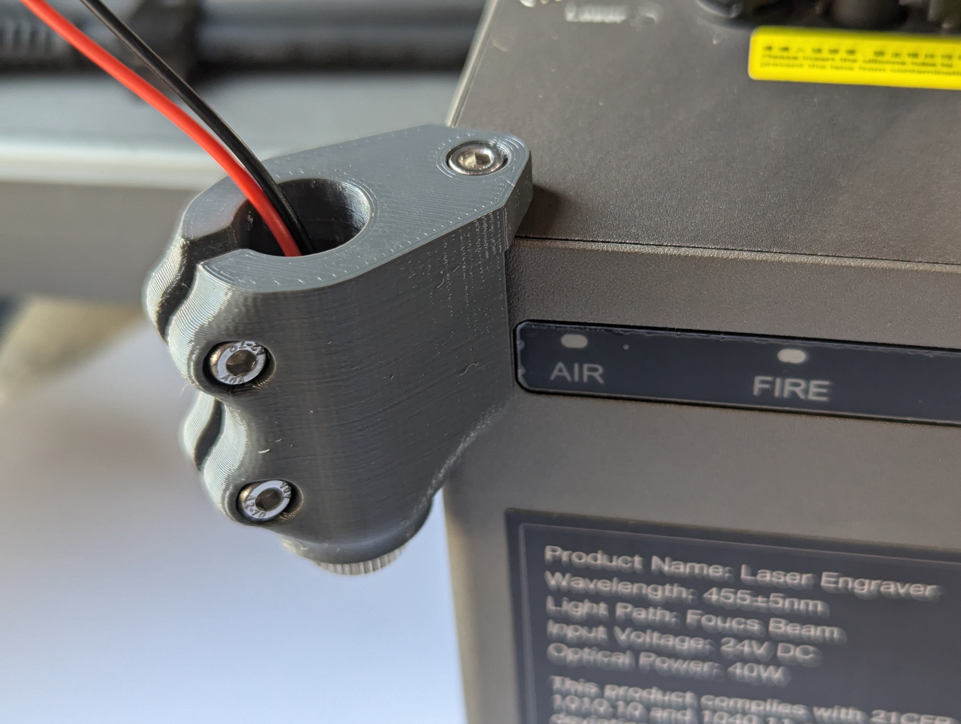 Creality Falcon 2 Laser Crosshair/Pointer Holder by TheGingerneer ...