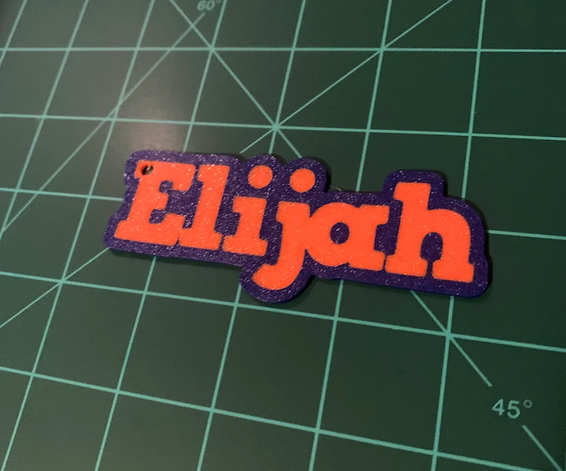 Name Plate [Elijah] by HrvTagz | Download free STL model | Printables.com