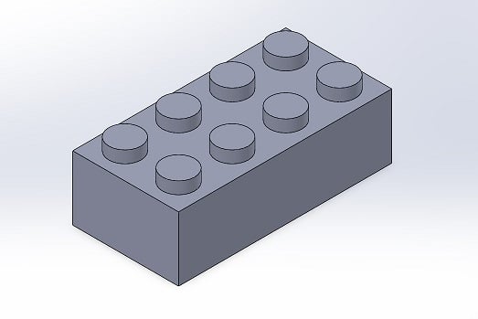 2x4 Lego Brick by Ben Summerfield | Download free STL model ...