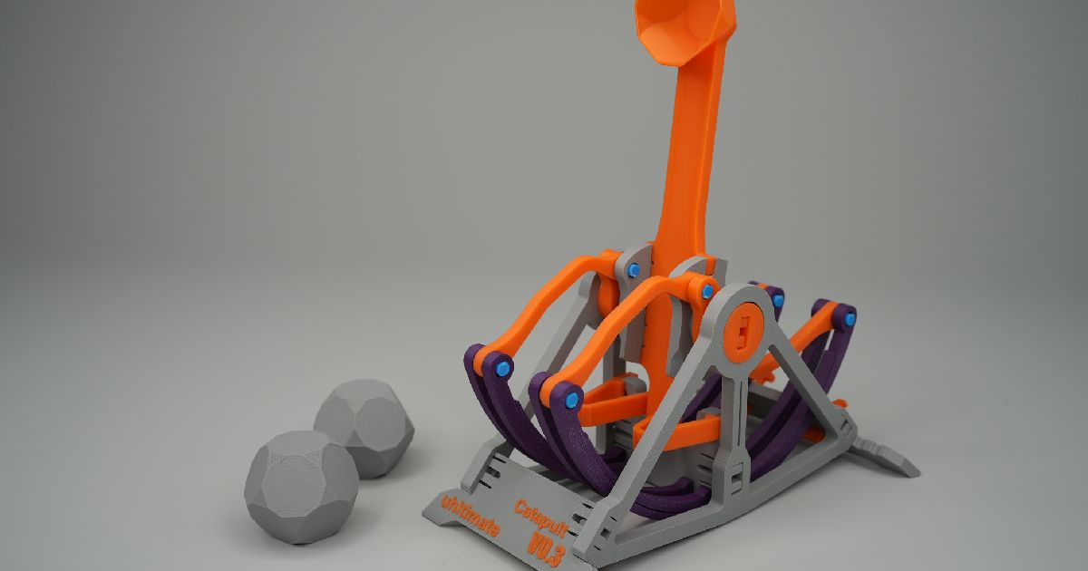 Catapult (snap-fit model) by uhltimate | Download free STL model ...