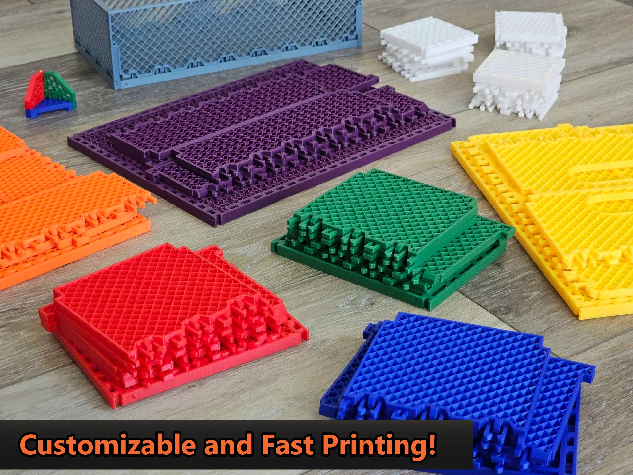 Fast-Printing Infill Boxes (Stackable) by UF_Icarus | Download free STL ...
