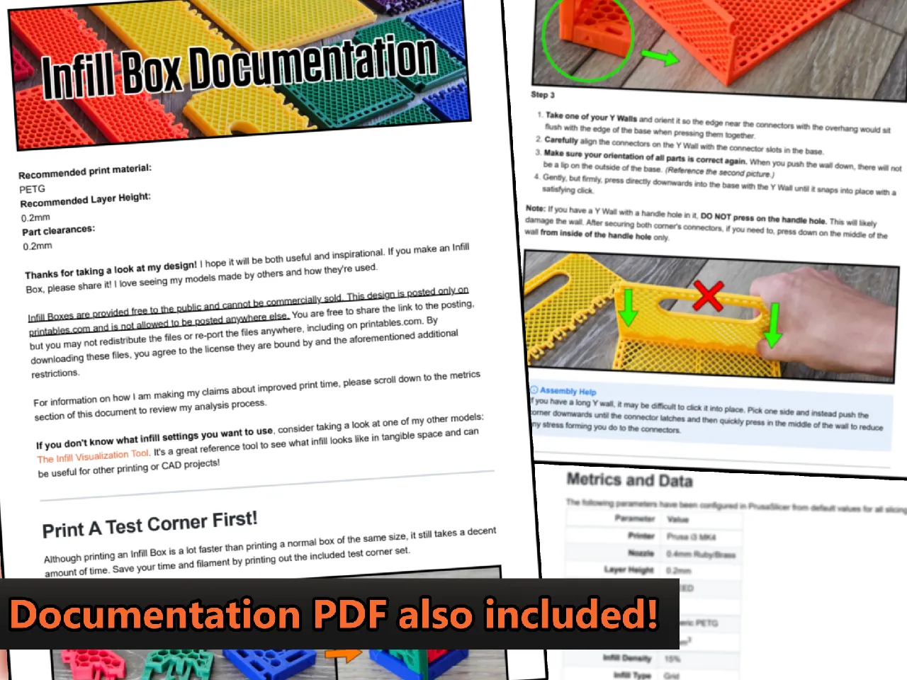 Fast-Printing Infill Boxes (Stackable) by UF_Icarus | Download free STL ...