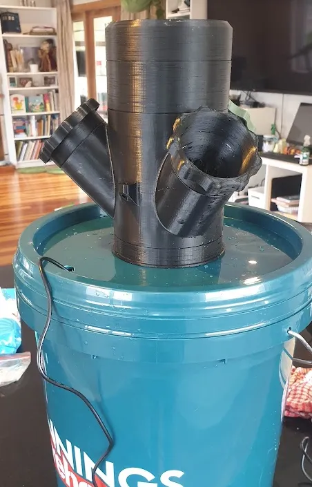 100mm Hydroponic Bucket Adapter by Michael Standen | Download free STL ...