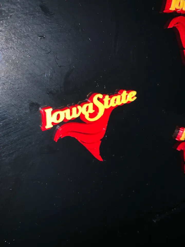 Classic ISU logo magnet by Mitchell Takes | Download free STL model ...