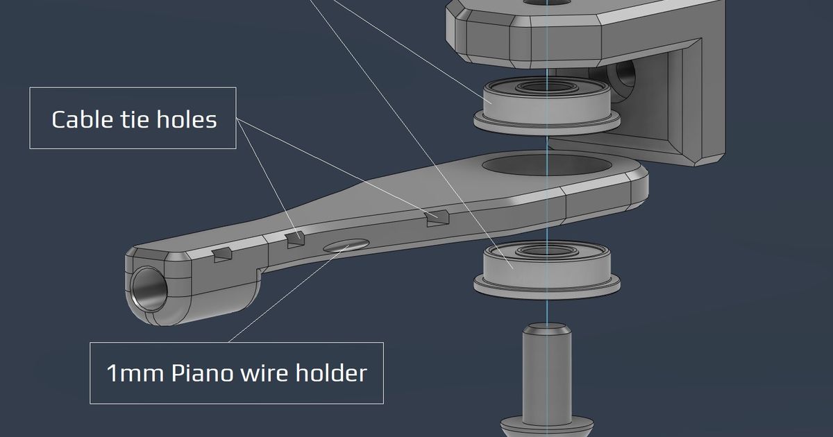 Voron Bowden ptfe tube guide arm and canbus cable support by Galvanic ...