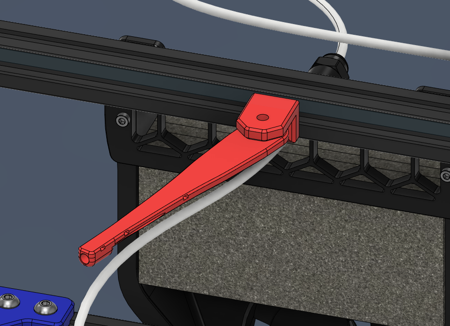 Voron Bowden ptfe tube guide arm and canbus cable support by Galvanic ...
