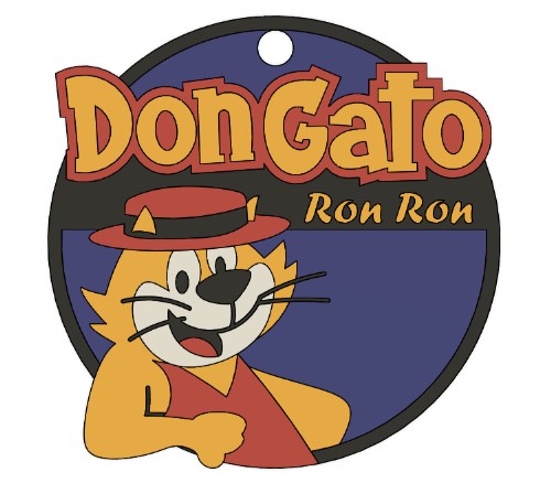 LLAVERO DON GATO RON RON by 3D MANUFACTURING | Download free STL model ...
