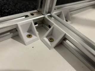 20 x 20 Aluminum Extrusion - End mounting brackets by NB-Dreyer ...