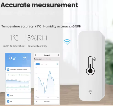 Tuya WiFi Smart Temperature And Humidity Sensor - Weather station ...