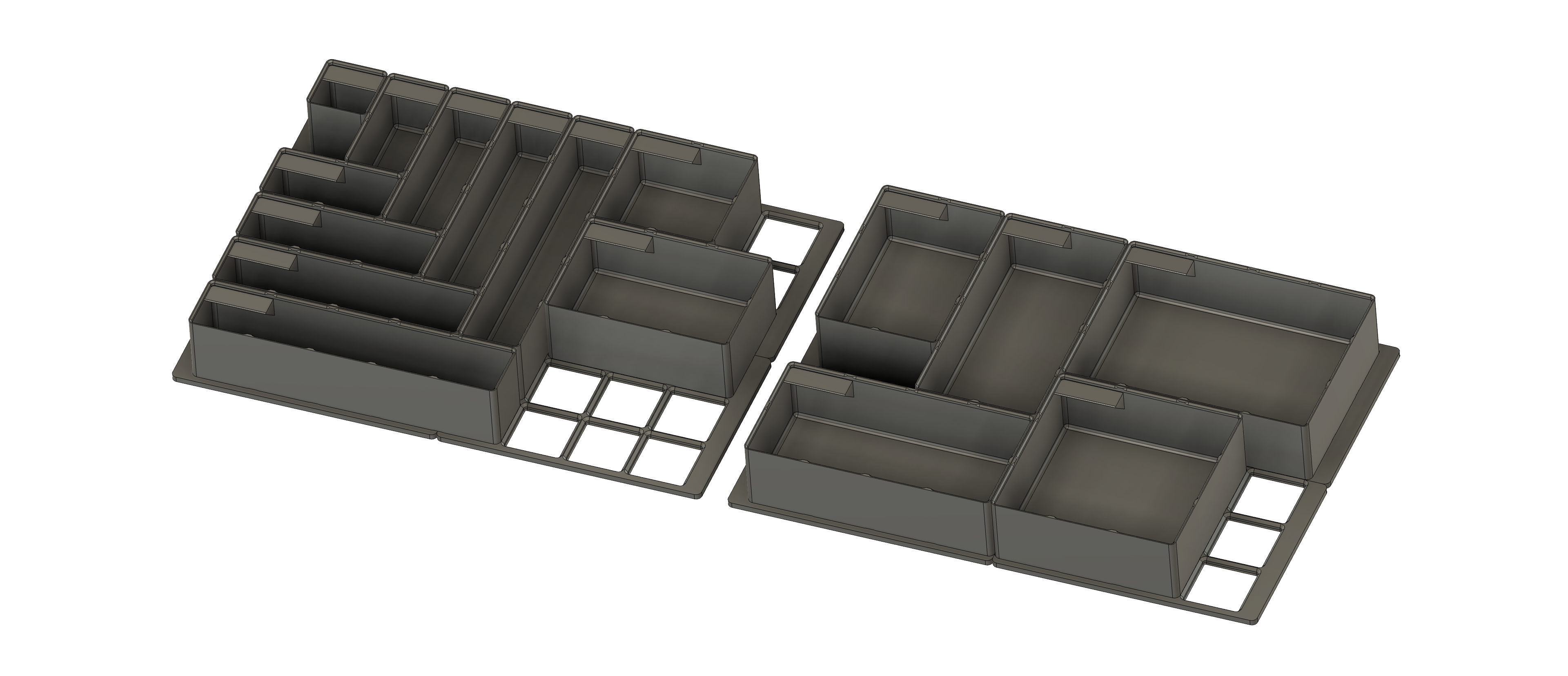 Gridfinity base + boxes for aidB Eurobox 400x300 x 120&75mm por AWSW ...