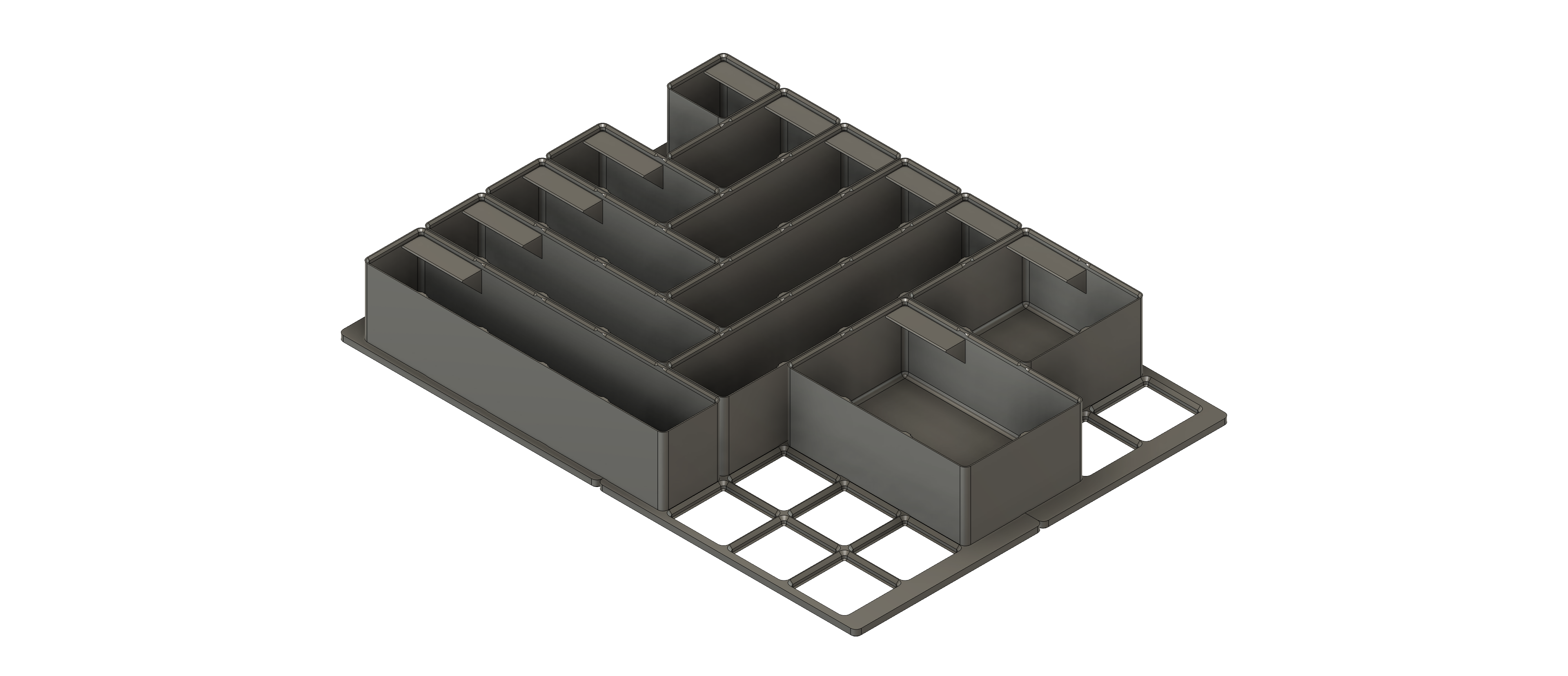 Gridfinity base + boxes for aidB Eurobox 400x300 x 120&75mm by AWSW ...