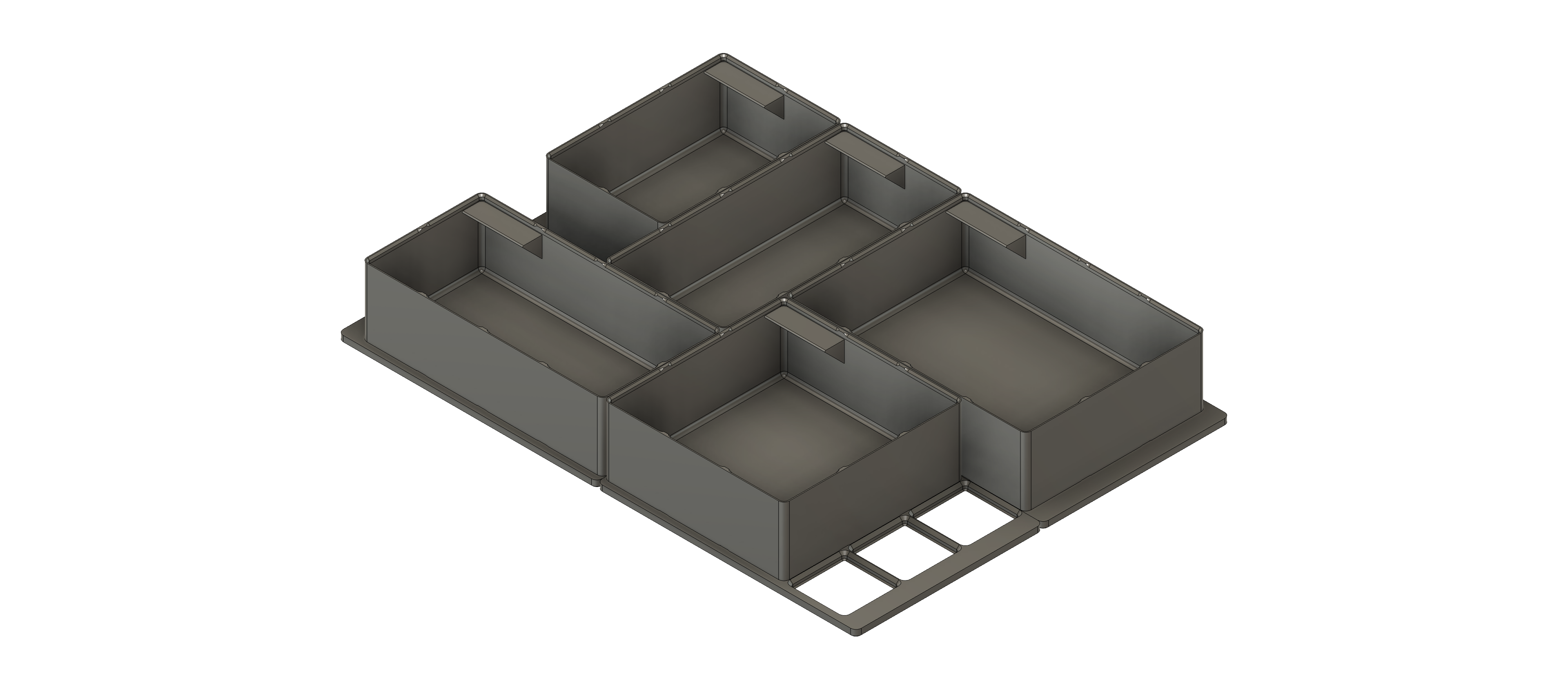 Gridfinity base + boxes for aidB Eurobox 400x300 x 120&75mm by AWSW ...