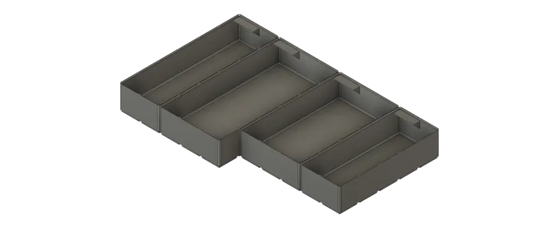 Gridfinity base + boxes for aidB Eurobox 400x300 x 120&75mm by AWSW ...
