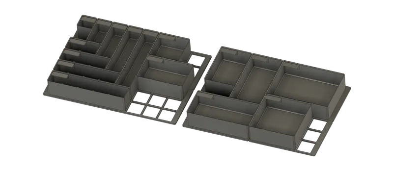 Gridfinity base + boxes for aidB Eurobox 400x300 x 120&75mm by AWSW ...