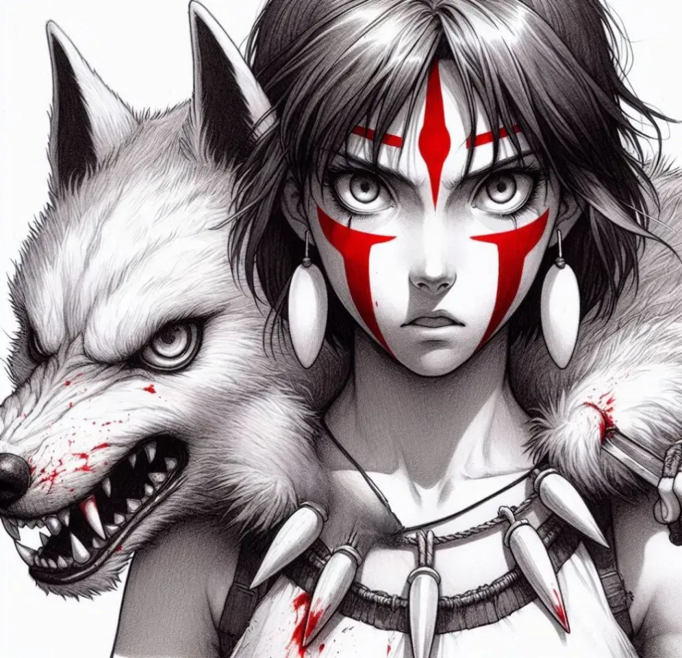 Hueforge princess mononoke by Fernando Ureña Herrero | Download free ...