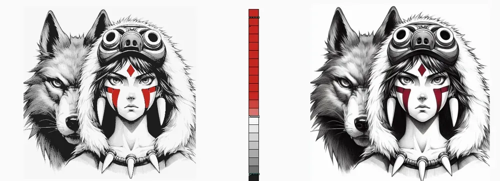 Hueforge princess mononoke by Fernando Ureña Herrero | Download free ...