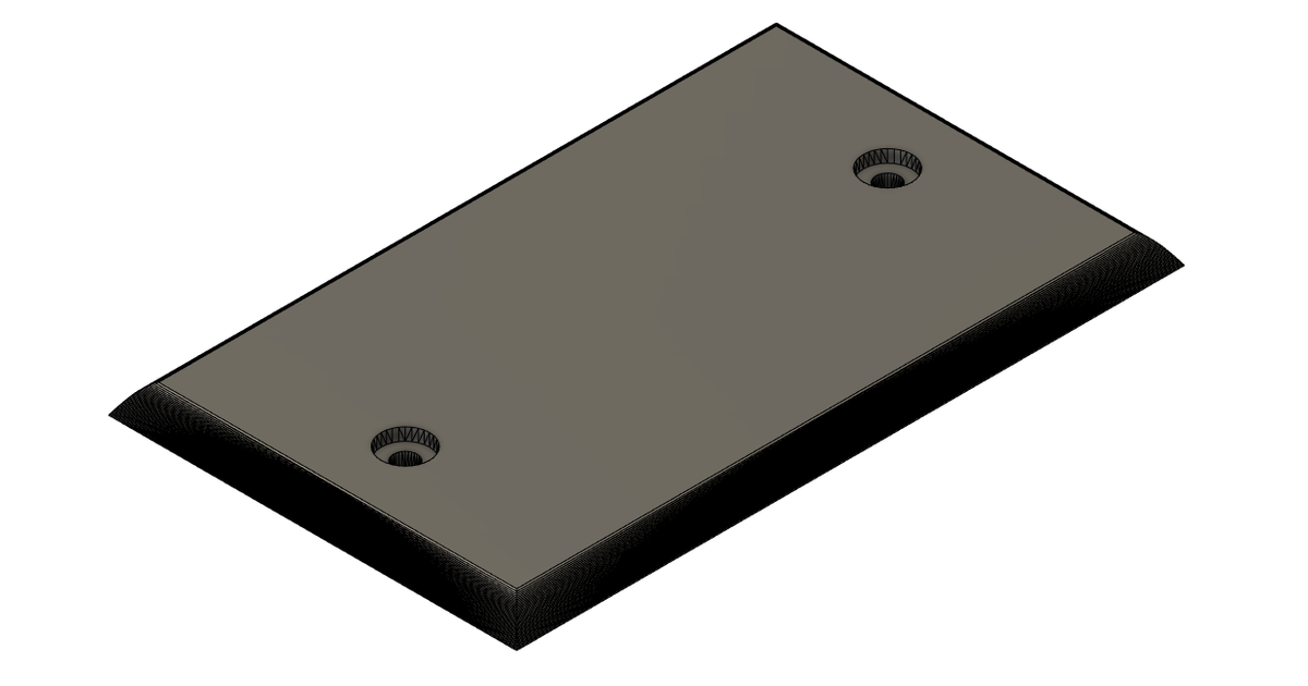 Blank Wall Plate by Koyo | Download free STL model | Printables.com