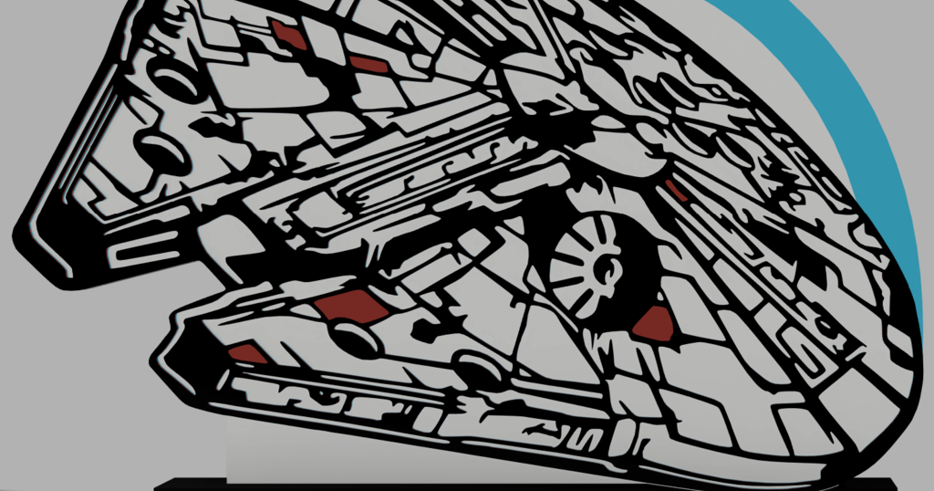 Millenium Falcon stand by Xela3DPrinting | Download free STL model ...