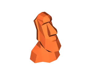 low poly Moai by DarkO | Download free STL model | Printables.com
