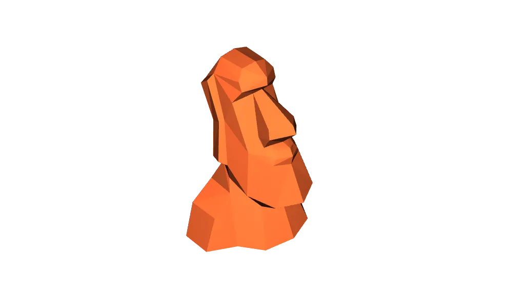 low poly Moai by DarkO | Download free STL model | Printables.com