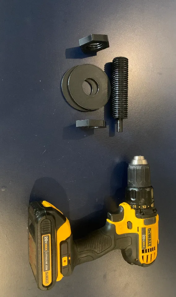 Dewalt Drill Filament Spool Adapter by William | Download free STL ...
