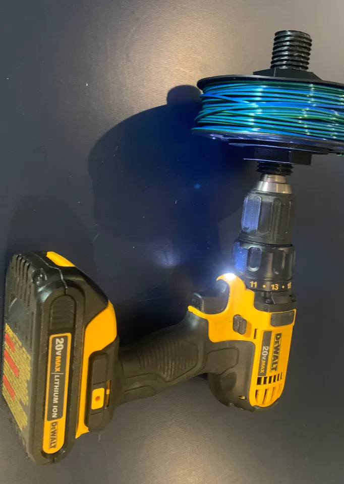 Dewalt Drill Filament Spool Adapter by William | Download free STL ...