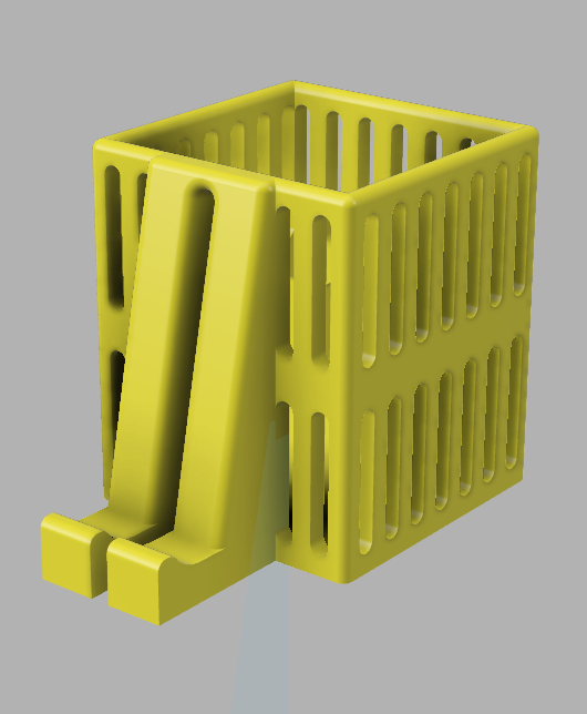Square Pen pot Phone stand by R0ebot07 | Download free STL model ...