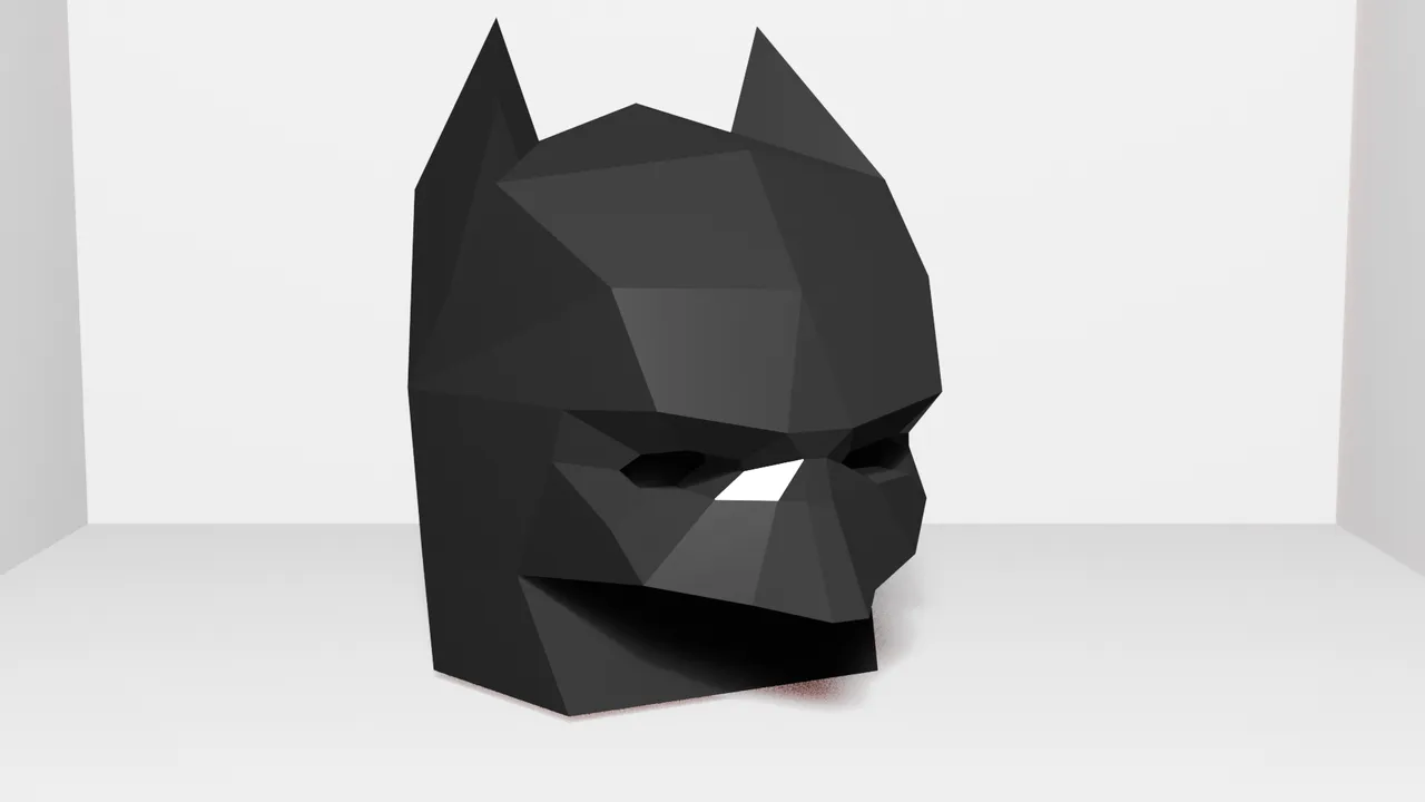 Batman Mask Low Poly (Keychain) by Leo_Careca | Download free STL model ...