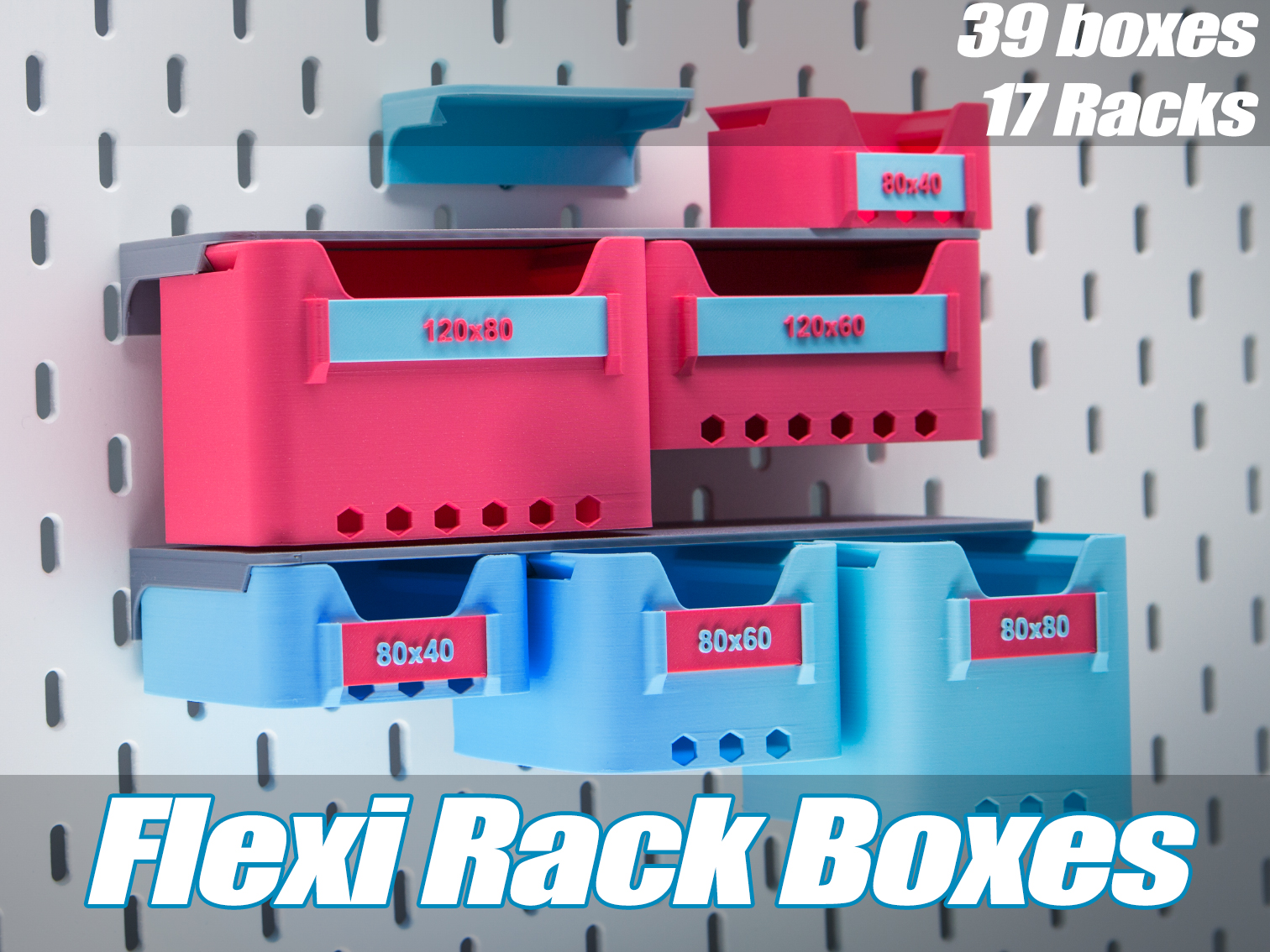Flexi Rack Boxes skadis por Sergej | Descargar modelo STL gratuito ...