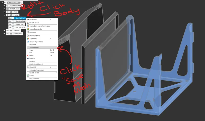 Parametric Stackable Shelf by tbkMAKER | Download free STL model ...