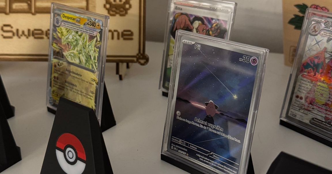 Pokemon Card Stand for Acrylic Cover by FDMBRO | Download free STL ...