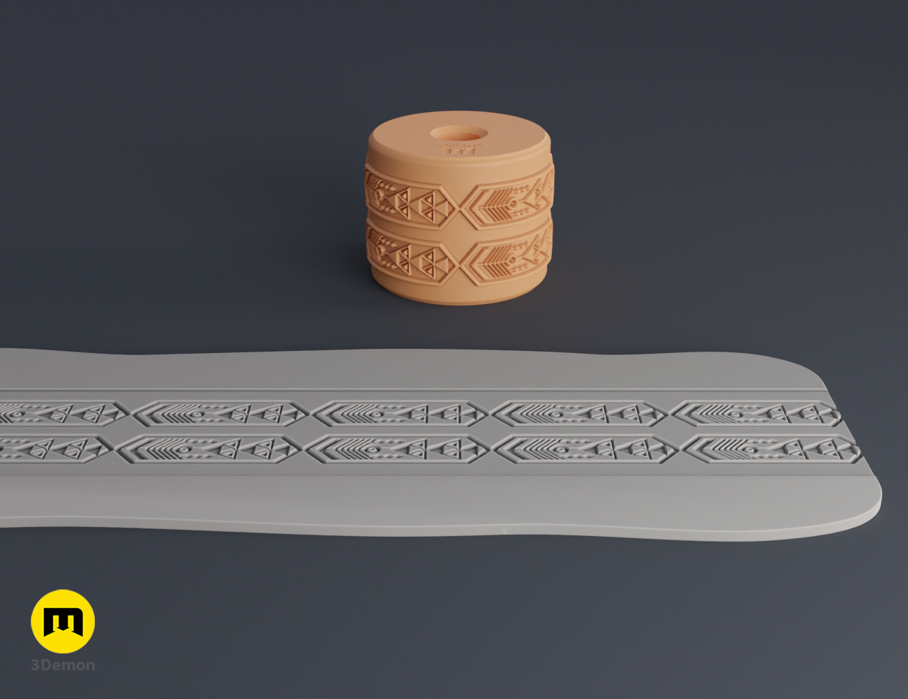 Texture Rollers Aztec middle Vol.4 (10-12) by 3Demon's Texture Rollers | Printables Store