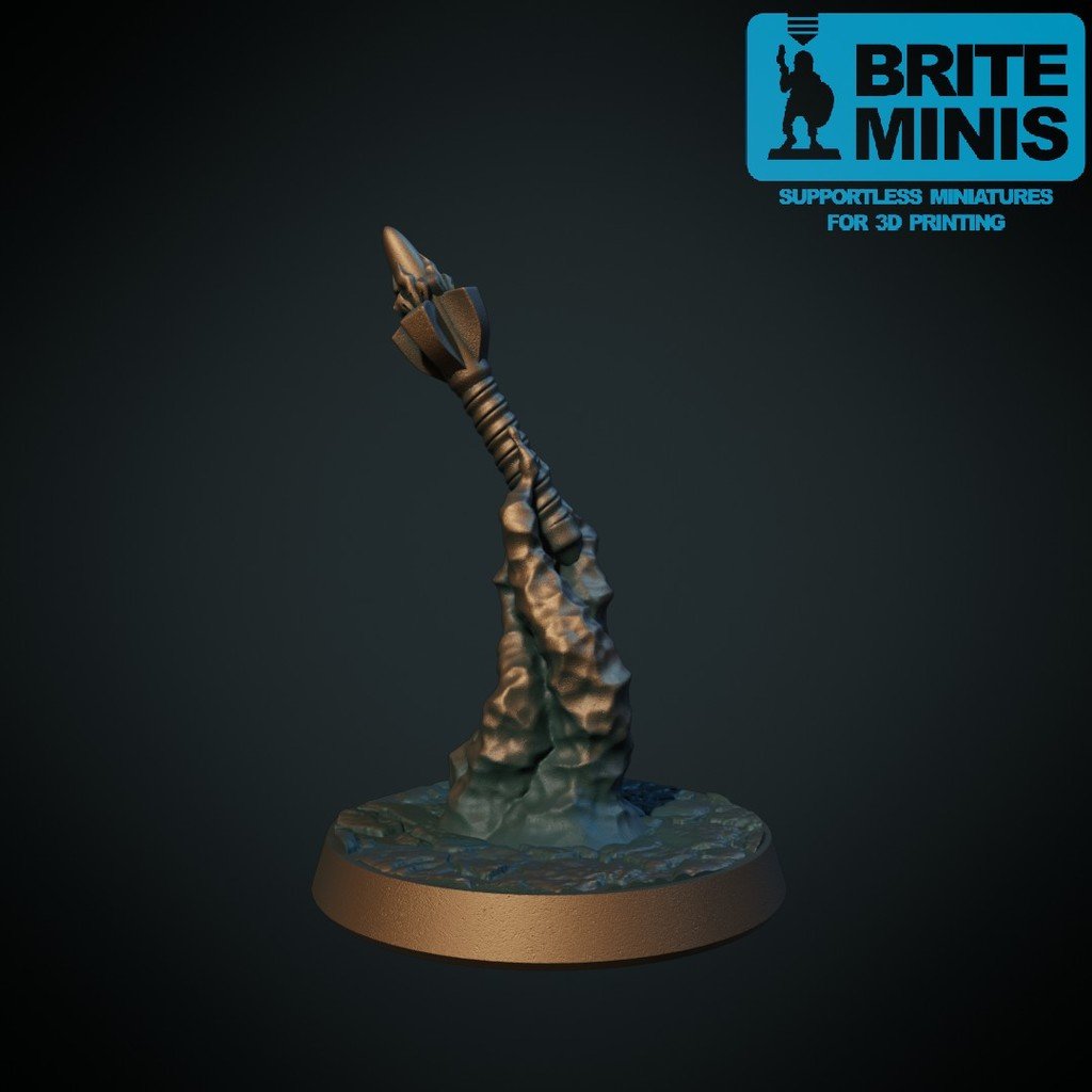 Spiritual weapon - mace (Supportless, FDM-friendly) by Brite Minis ...