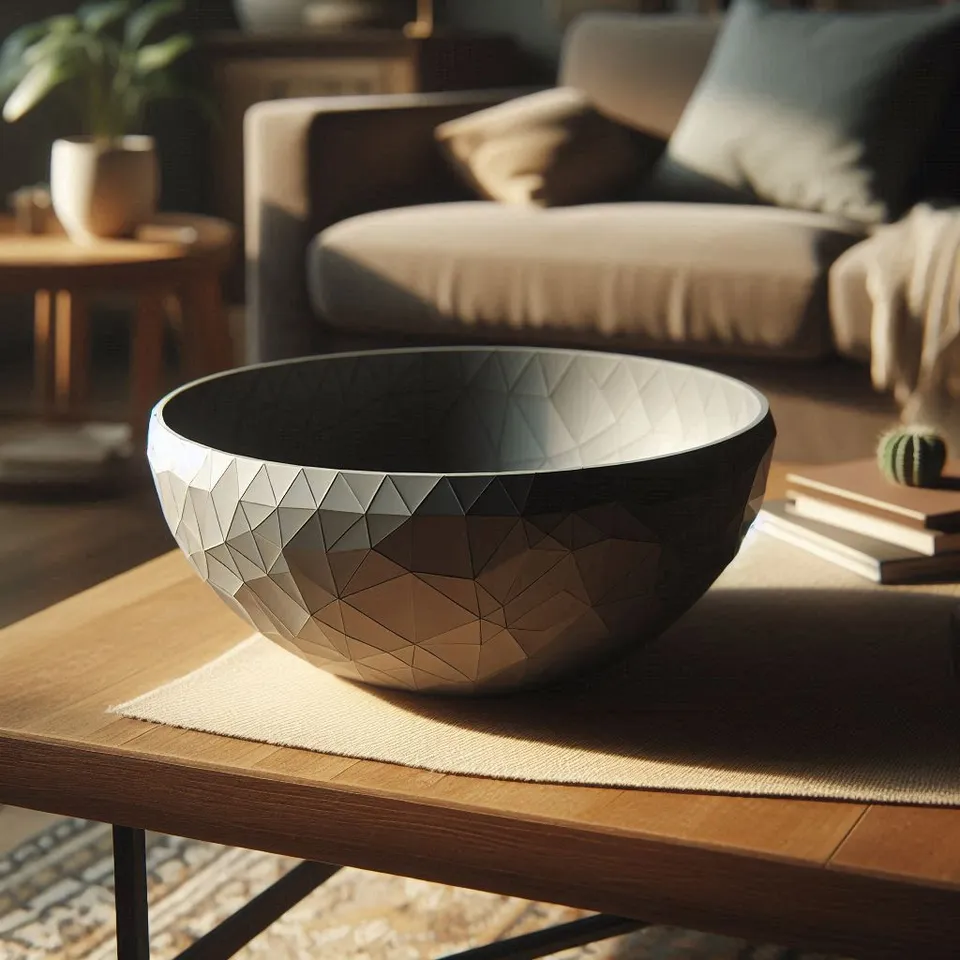 Stunning Low Poly Designer Bowl by Deltaprints | Download free STL ...