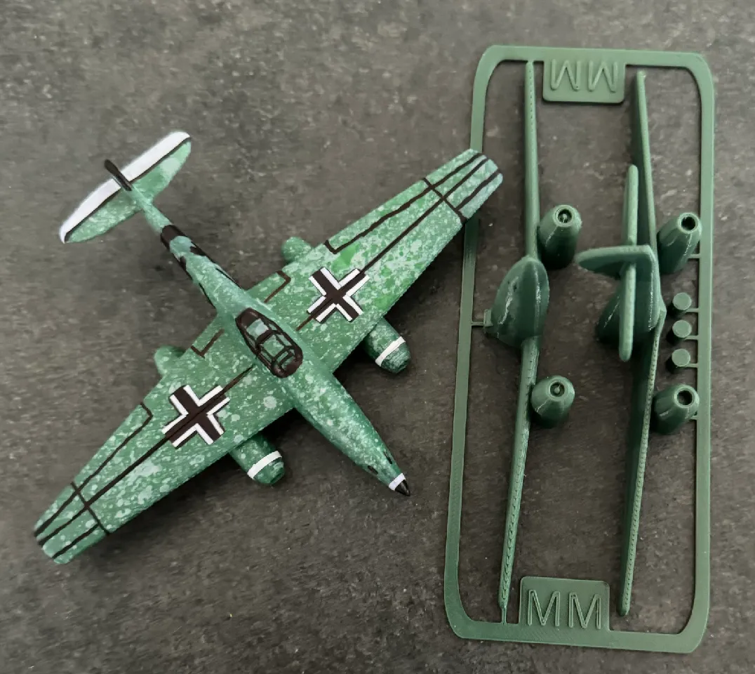 Messerschmitt Me 262 kit card by MM | Download free STL model ...