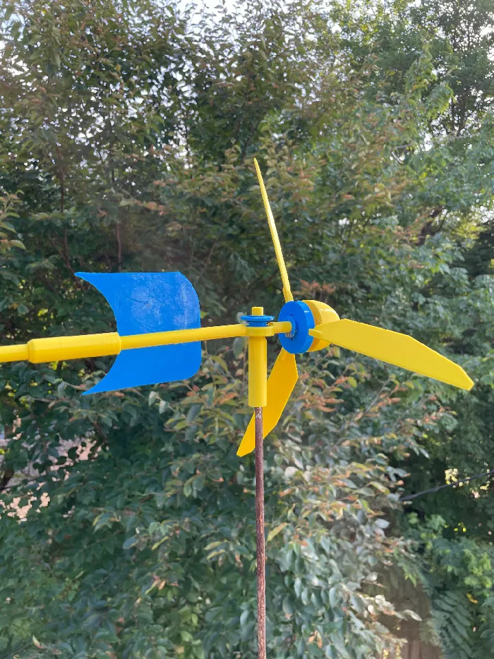 Smooth Anemometer Wind Spinner with Printed Bearings Type 2 by Max Lee ...