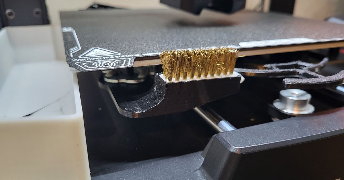 Ender 3 V3 KE/SE Auto Nozzle Cleaning Brush Mount by Isaiah Tsoi | Download free STL model ...