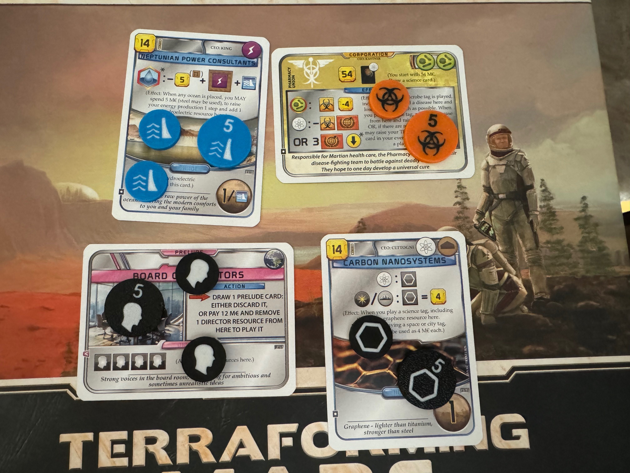 Terraforming Mars Prelude 2 and Big Box Promo resource tokens von ...