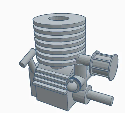 Basic RC car nitro engine by RuanHV | Download free STL model ...